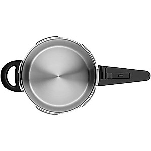 WMF Perfect Pressure Cooker Induction 4.5 L, Pressure Cooker, Large Cooking Signal, 2 Cooking Levels, Removable Lid Handle, Cromargan Stainless Steel