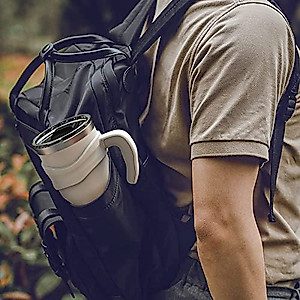 Tumbler Handle Fits for 30 OZ YETI Rambler,Rtic Mug-Previously Design,Sic,OZARK TRAIL & More Tumbler Travel Mug | BPA FREE（Handle Only） (White)