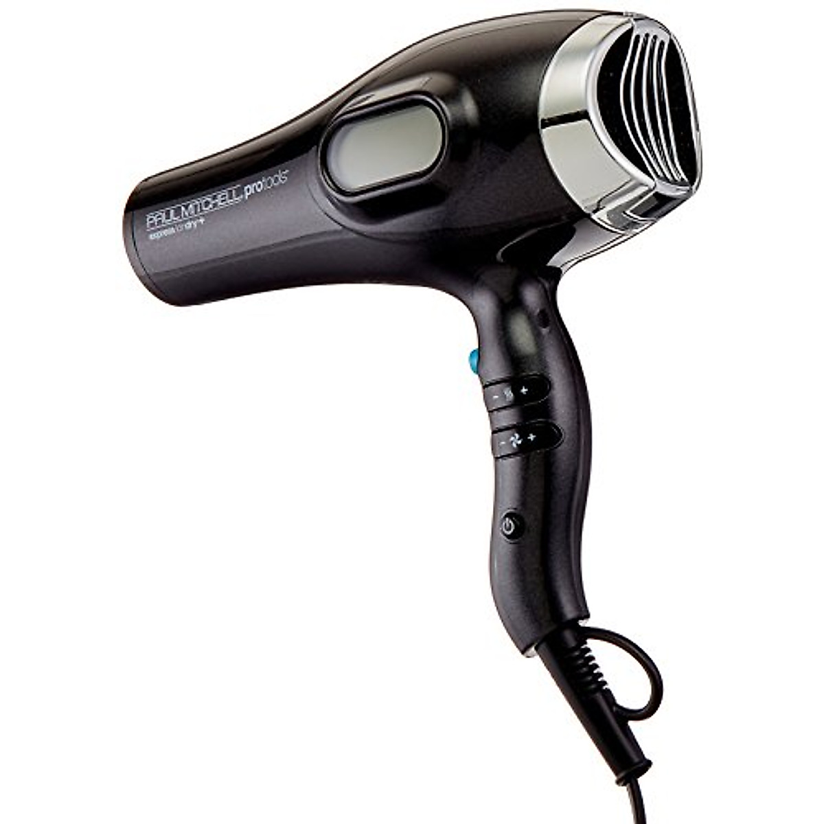 Paul Mitchell Express Ion Dry+ Hair Dryer, Digital Ionic Hair Dryer, Multiple Heat + Speed Settings, For Salon-Level Blowouts