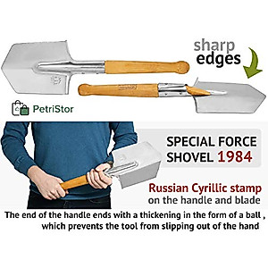 Shovel 1984 Special Forces Shovel Includes Sheath Shovel Stainless Steel with Pouch