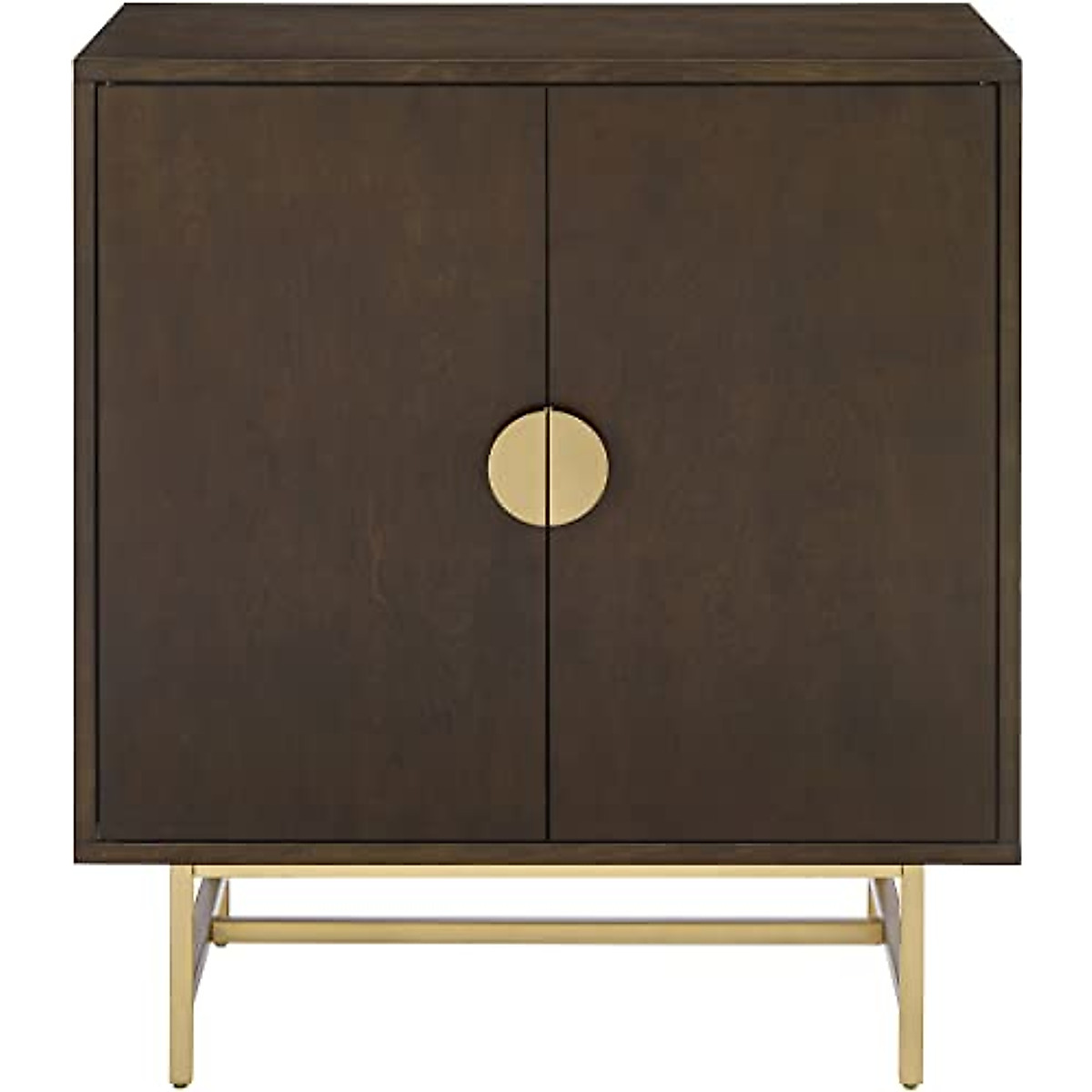 Crosley Furniture Blair Bar Cabinet, Dark Brown/Gold