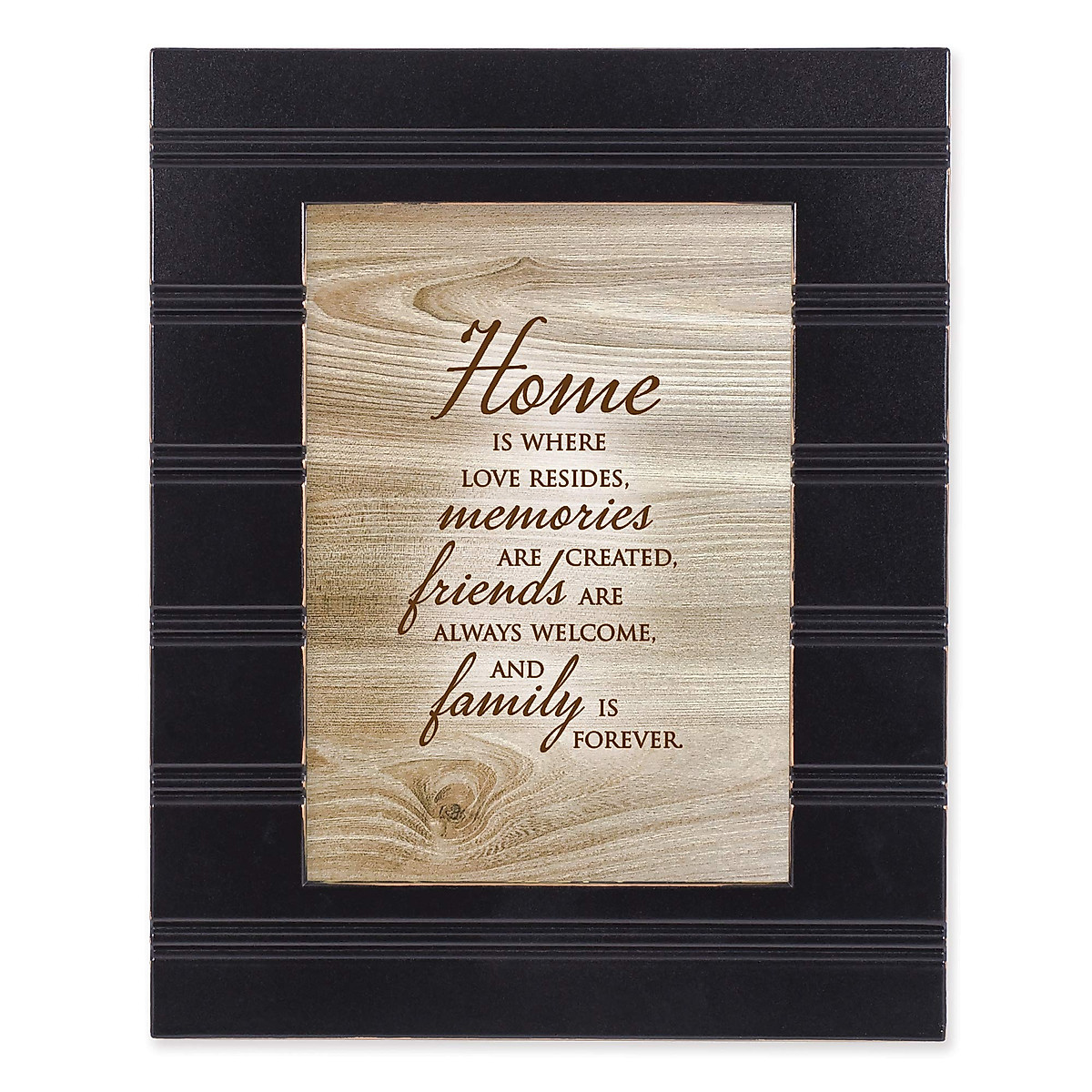 Cottage Garden Home Is Where Love Resides Black Beaded Board 5 x 7 Table Top and Wall Photo Frame