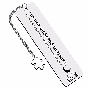 Fantasyon Bookmarks for Book Lovers Metal Appreciation Bookmark for Coworkers Boss Teacher Valentine Christmas Birthday Thank You Gifts for Readers