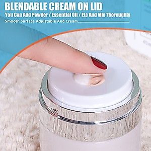 Airless Pump Jars, 1.7 oz Pump Dispenser, Acrylic Lotion Dispenser for Thick Moisturizer, Skincare Cream, Travel Lotion Container (2 Pack)