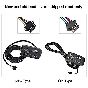 Acouto 810 LED Display for Electric Bike 810 Control Electric Bicycle with 5 Wire Cable Control LCD Display Panel