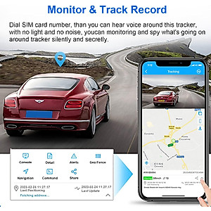 GPS Tracker for Vehicles, Mini Portable Real Time Magnetic GPS Tracking Device, Full Global Coverage Location Tracker for Car, Kids, Dogs, Motorcycle. No Subscription Required