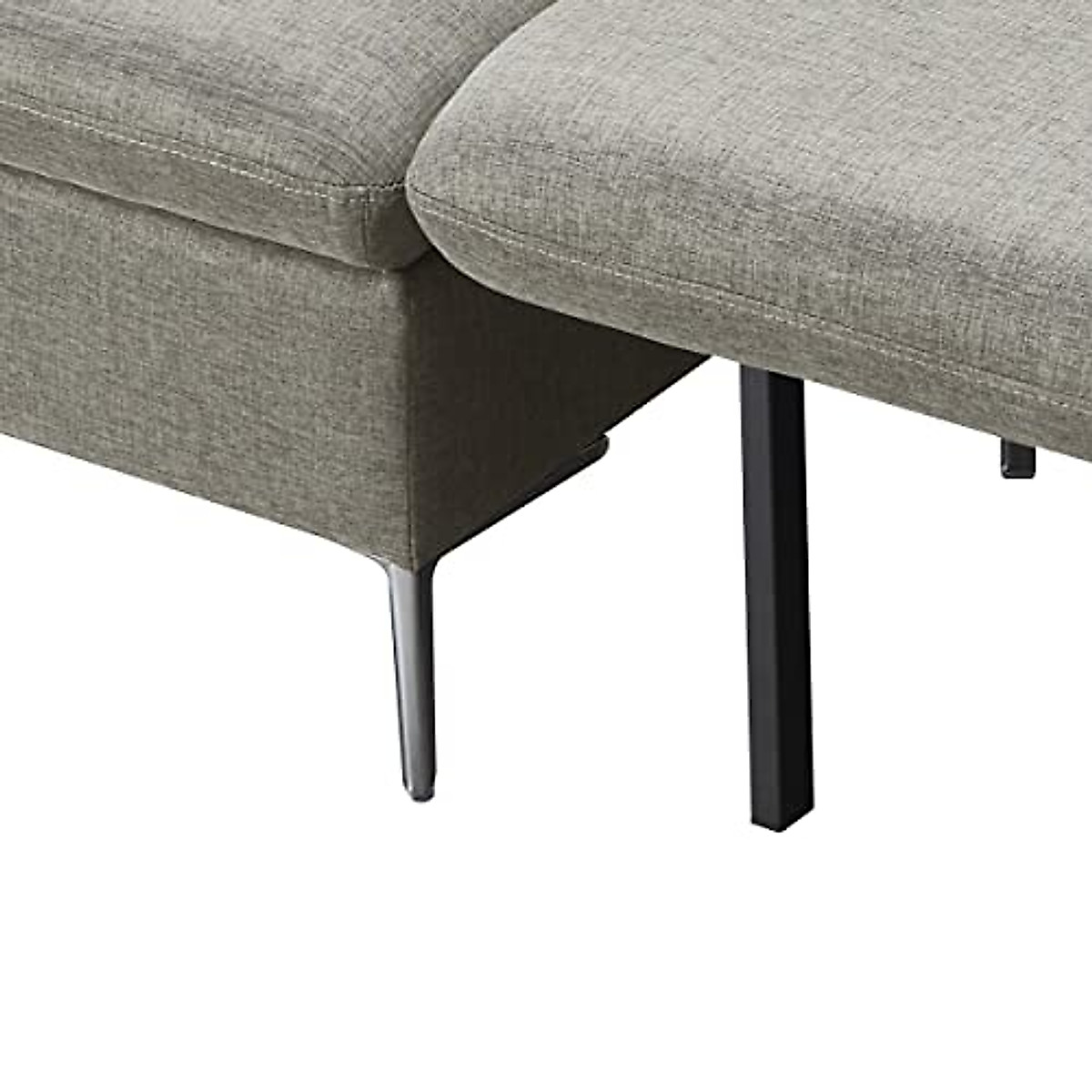 PEIHONGET Sleeper Sectional Sofa Couch, Modern L Shaped Sofa Bed with Pull-Out Sleeper Couches for Living Room Chasie Lounge Fabric Upholstered for Small Spaces, Apartment(Beige)