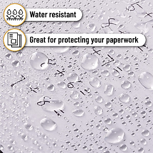 Mr. Pen- Dry Erase Pockets, 6 Pack, 10.2 x 14 Inches, Black, Reusable Plastic Sleeves for Paper, Clear Shop Ticket Holders, Dry Erase Pocket Sleeves, Dry Erase Sleeves, Clear Document Sleeves