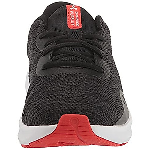 Under Armour Men's Charged Pursuit 3 Twist, (002) Black/Black/Radio Red, 8