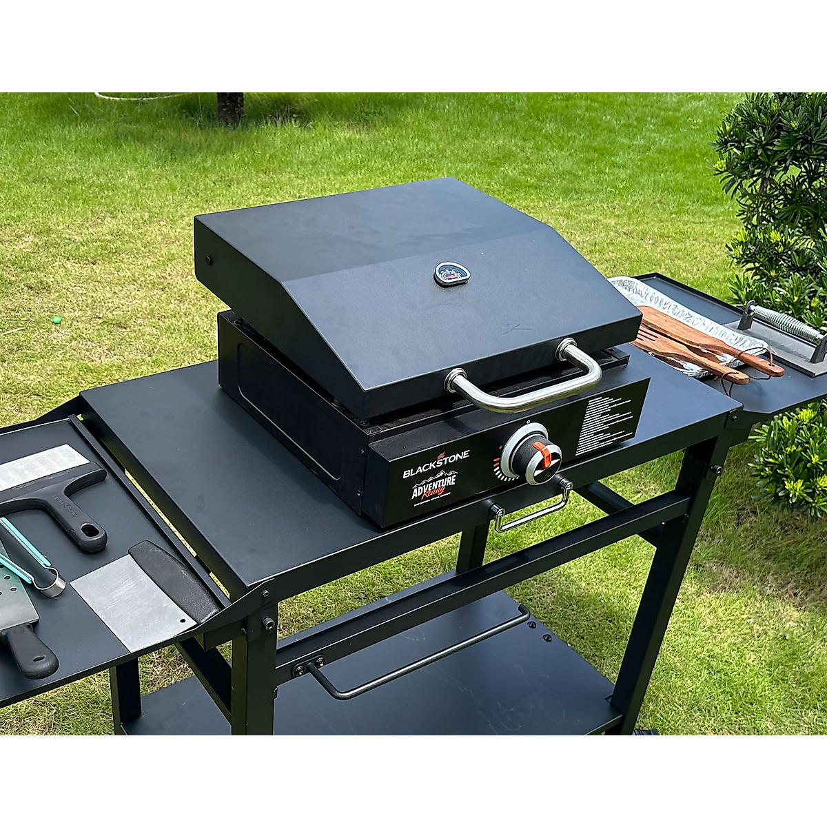 Upgrade Hinged Lid for Blackstone 17 Inch 1832 Adventure Ready Griddle, Griddle Hard Cover Flat Top Hood for Blackstone 1832 1650 1971 1814 & 17 Inch Griddle Lid