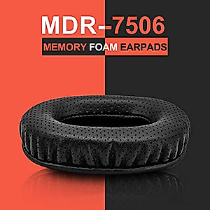 Earpads for MDR 7506 /V6/CD900ST | Ear Pads with Enhanced Memory Foam | Also Fits ATH-M50x/M50/M40x | Perforated