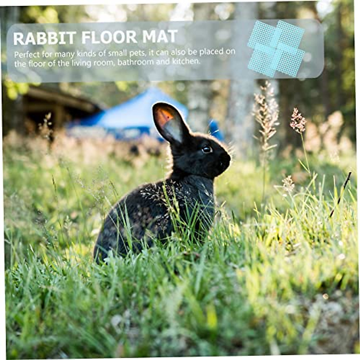 Mipcase 8 Pcs Rabbit Mats Bunny Cages for Rabbits Outdoor Outdoor+mat Outdoor Floor Mat Pet Cage Pads Chinchilla Cage Small Pet Bunny Rabbit Cage Mat Animal Cage Hole Mats Bunny Cage Pads