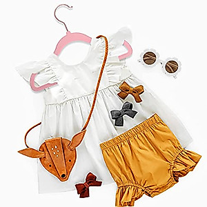 COZYMOOD Velvet Baby Hangers for Closet 50 Pack, Non-Slip Baby Clothes Hangers with 6 Pcs Cute Closet Dividers, Ultra-Thin Small Hangers for Kids Clothes Space Saving Infant & Toddler Hangers, Pink