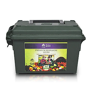 Garden Seeds Vegetable Variety Pack for Planting - Grow 125 Varieties of Heirloom Non GMO Quick Sprouting Veggies - Premium ​Seed Vault by Victory Gardens