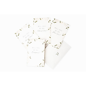 Bridal Party Proposal Cards with Envelopes, 8 Will You Be My Bridesmaid card sets, 2 Will You Be My Maid of Honor card, 2 Will You Be My Matron of Honor, 2 Will You Be My Flower Girl proposal cards