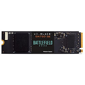 WD_BLACK 1TB SN750 SE NVMe SSD with Battlefield 2042 Game Code Bundle - Gen4 PCle, Internal Gaming SSD Solid State Drive, M.2 2280, Up to 3,600 MB/s - WDBB9J0010BNC-NRSN