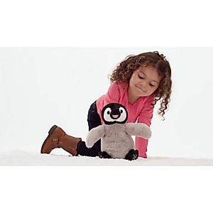Wild Republic 23640 Happy Penguin Plush Toy, Animated Stuffed Animal That Claps & Sings, Baby Toys & Kids Gifts For All Ages, 10 Inches, Gray/Black