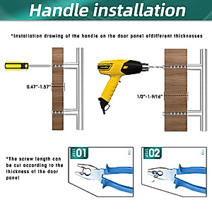 NISUOIEN 30 Pack 5" Cabinet Handles Pulls Brushed Nickel Kitchen Drawer Pulls Stainless Steel(5" Length, 3" Hole Center)
