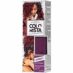 L'Oreal Paris Colorista Semi-Permanent Hair Color For Brunettes, Burgundy