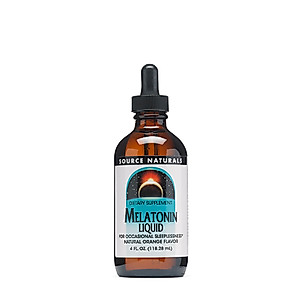 SOURCE NATURALS Melatonin Sublingual Orange Flavor, 4 FZ