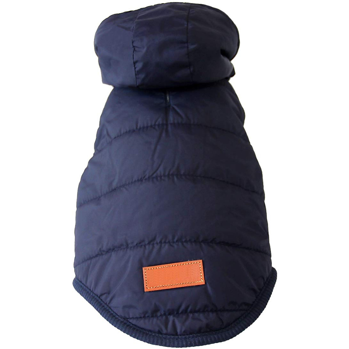 Vecomfy Fleece Lining Extra Warm Dog Hoodie in Winter for Medium Dogs Jacket Pet Coats with Hooded,Blue L