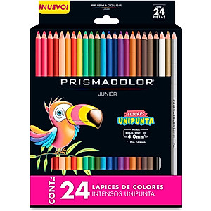 Prismacolor Colored Pencils Set, Assorted Colors, Pack of 24, Junior 4.0mm…