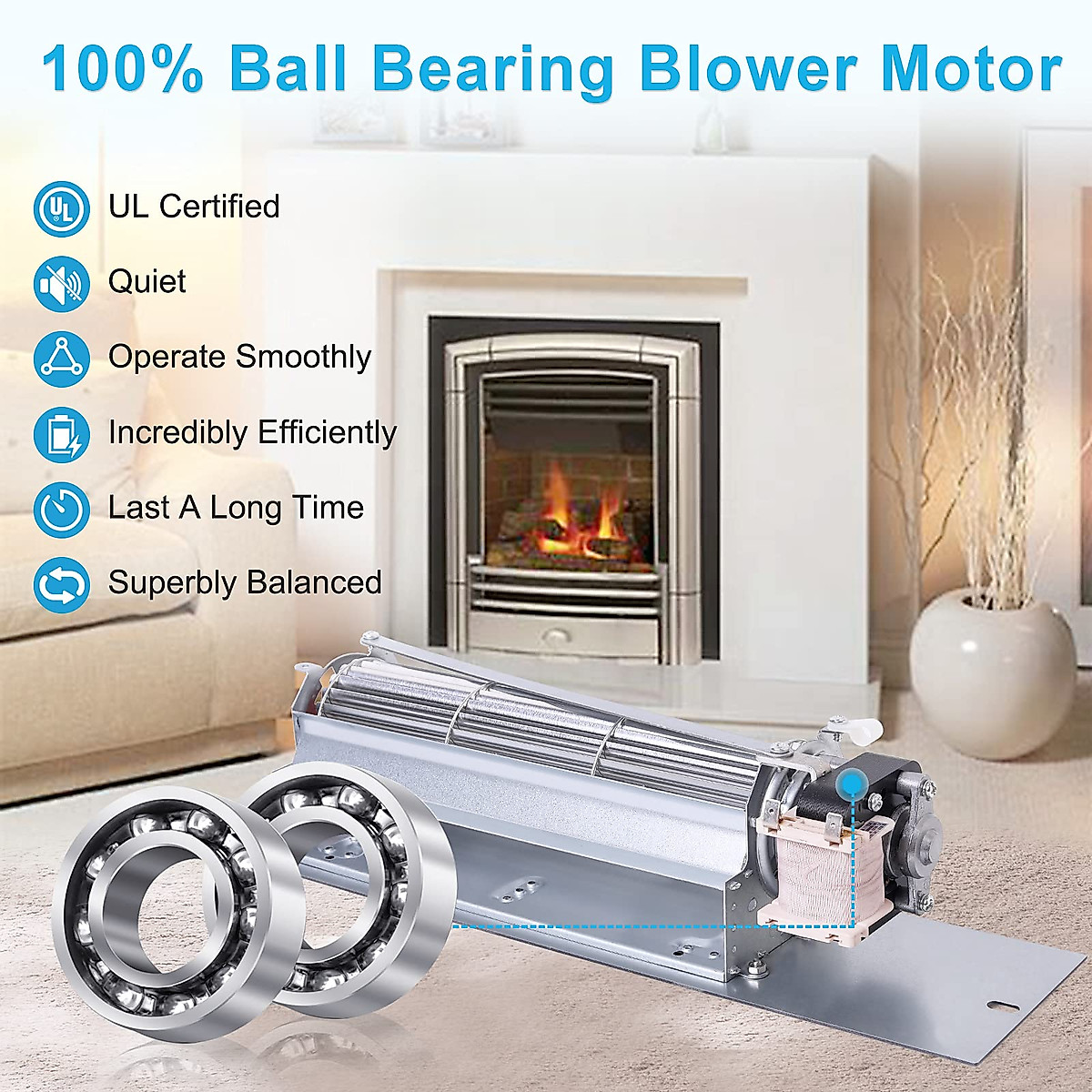 FK24 Fireplace Blower Kit for Majestic, Vermont Castings, Temco & Northern Flame Fireplace, FK24 Gas Fireplace Blower Kit for Majestic 36BDVRRN 36BDVR 33BDVR 36BDVT 39BDVR RN 36LDVRRN 33LDVRRN