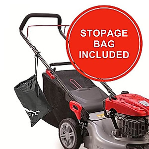 Lawn Mower Cover Black, 600D Polyester Oxford Push Mower Tarp, Outdoors Lawn Mower Accessories Anti Dust Snow UV Protect Cover - Universal Fit 86L x 25W x 39H inch