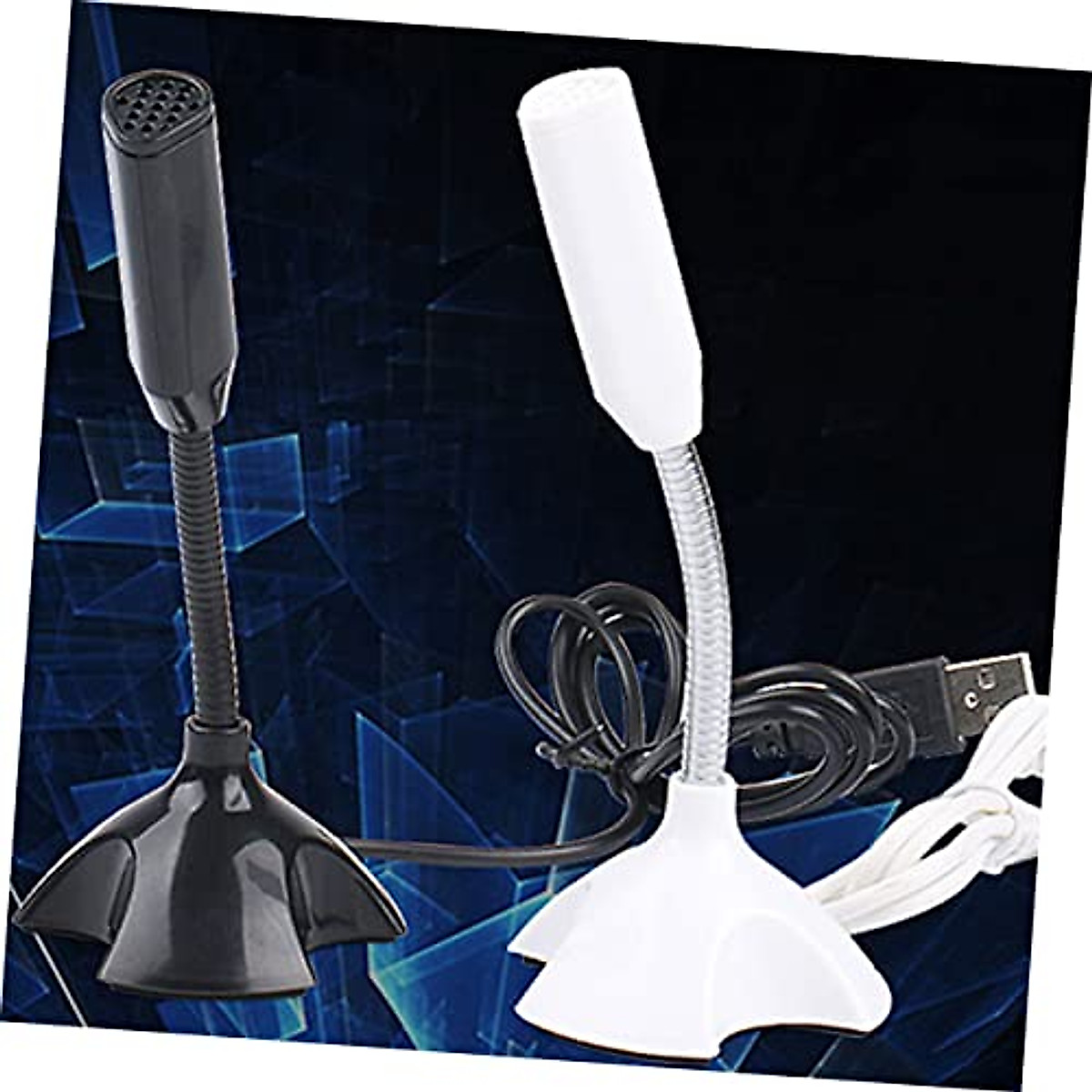 KOMBIUDA PC Mics Portable Mic Laptop Microphone USB Studio Microphone Computer Lightweight Microphone Receiver Conference Tools Portable USB Microphone Computer Black Travel Mini