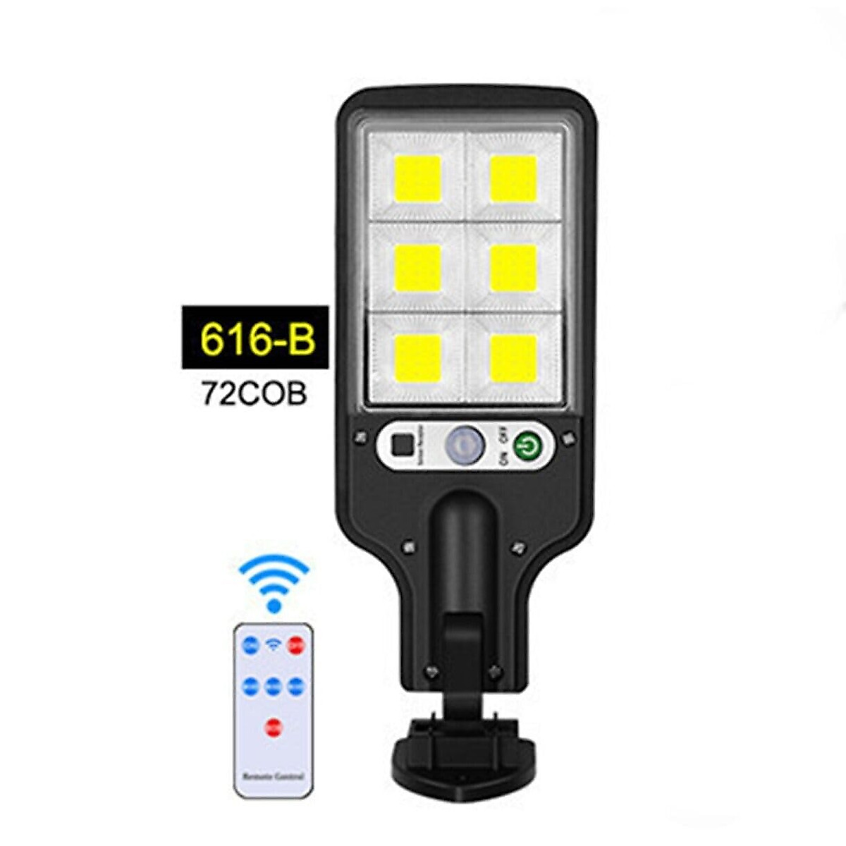 Solar Street Light Outdoor, Solar Street Light Parking Lot Lights Commercial Dusk to Dawn, 6500k IP65 Waterproof Led with Remote Control Motion for Street,Court,Tree