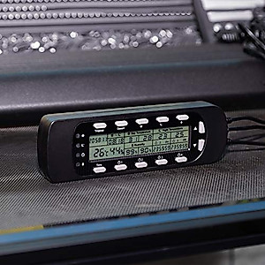 REPTIZOO Digital Thermometer Hygrometer Temperature Controller for Reptile Tank Water Terrarium, Waterproof Reptile Timer with Thermostat Controller Lighting Timer (THC15)