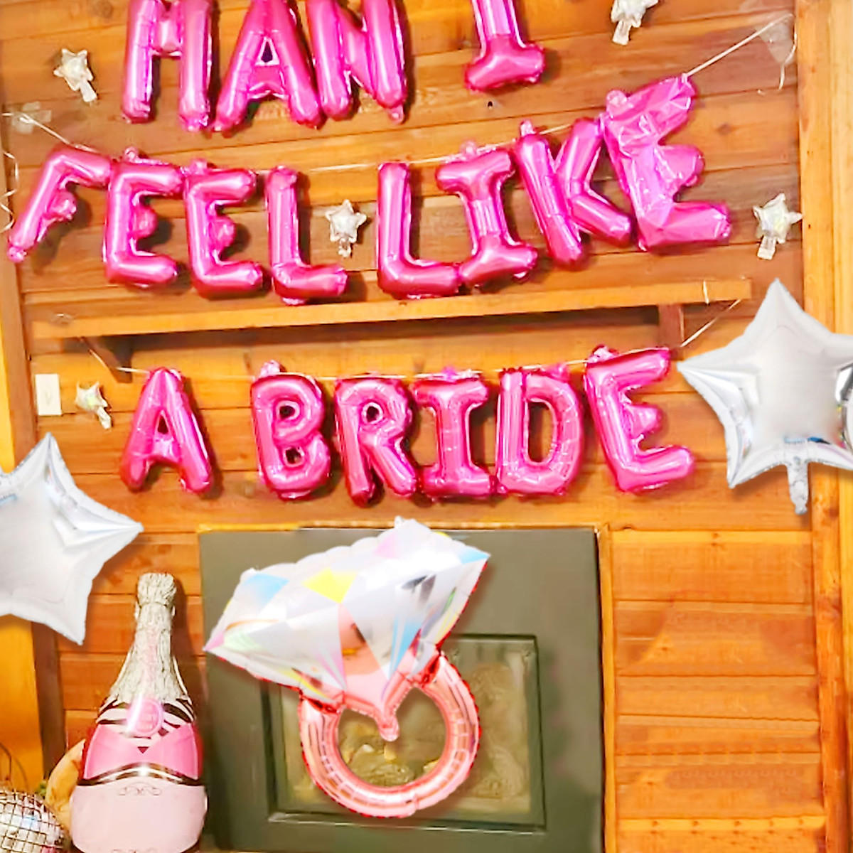 JeVenis Man I Feel Like a Bride Banner Balloons for Western Cowgirl Last Rodeo Hoedown Nash Bash Nashville Bachelorette Party Decorations