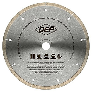 QEP 7" Black Widow Premium-Grade, Thin Rim Diamond Blade for Wet Cutting of Porcelain, Ceramic, Granite and Marble Tile