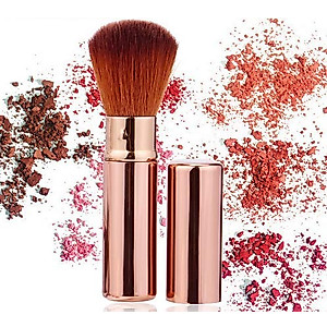WOIWO Makeup Blush Brushes, Travel Retractable Kabuki Brush,Foudation Blush Brush Cosmetic Tool