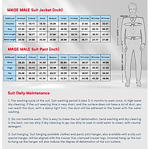 MAGE MALE Men's Velvet 2 Piece Suit Shawl Lapel One Button Slim Fit Tuxedo Blazer Party Dinner Jacket & Pants