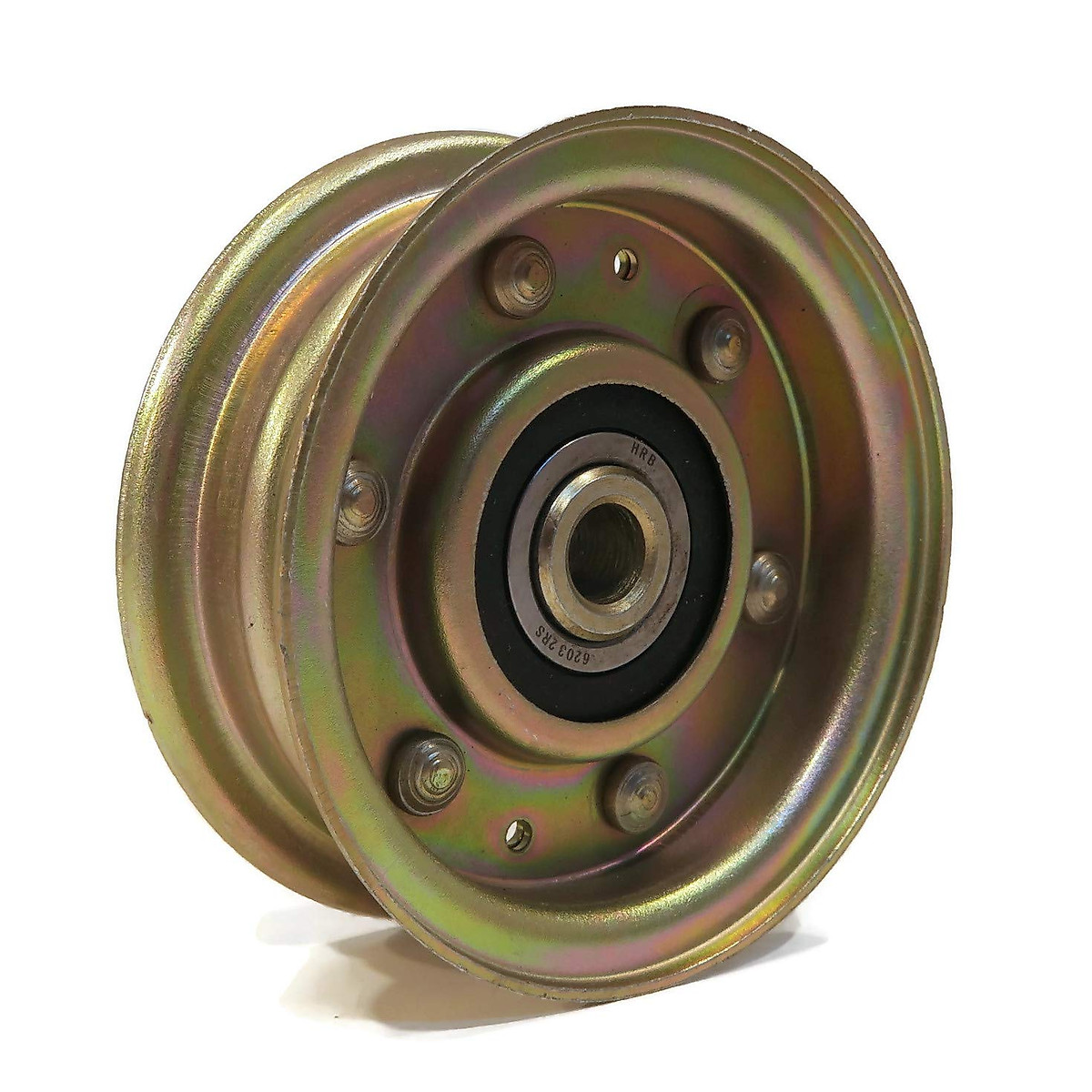 Flat Idler Pulley Compatible with 9753 EXMARK 1-323285 (3/8-inches X 2-3/4-inches)