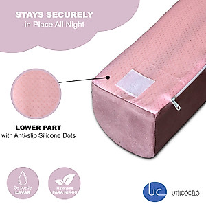 UC Bed Barrier (2 x 1NEW) Children's Bed Safety Barrier + Protector Children's Bed | Barrier Folding Travel Bed | Anti-Fall Bed | Foam Barrier for Children's Bed 90, 150, 180, 200 | Wall Protector