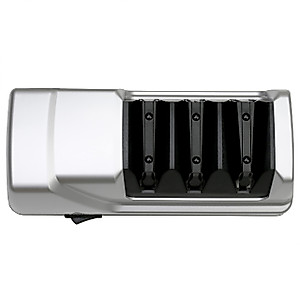 Chef’sChoice Trizor 15XV Professional Electric Knife Sharpener for Kitchen Knives with Diamond Abrasives and Precision Angle Guides, 75db, 3 Slots, Gray
