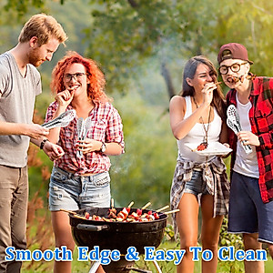 XEVOM Serving Tongs, 8 Pack, 7 Inch, Stainless Steel, Silver, Buffet Tongs