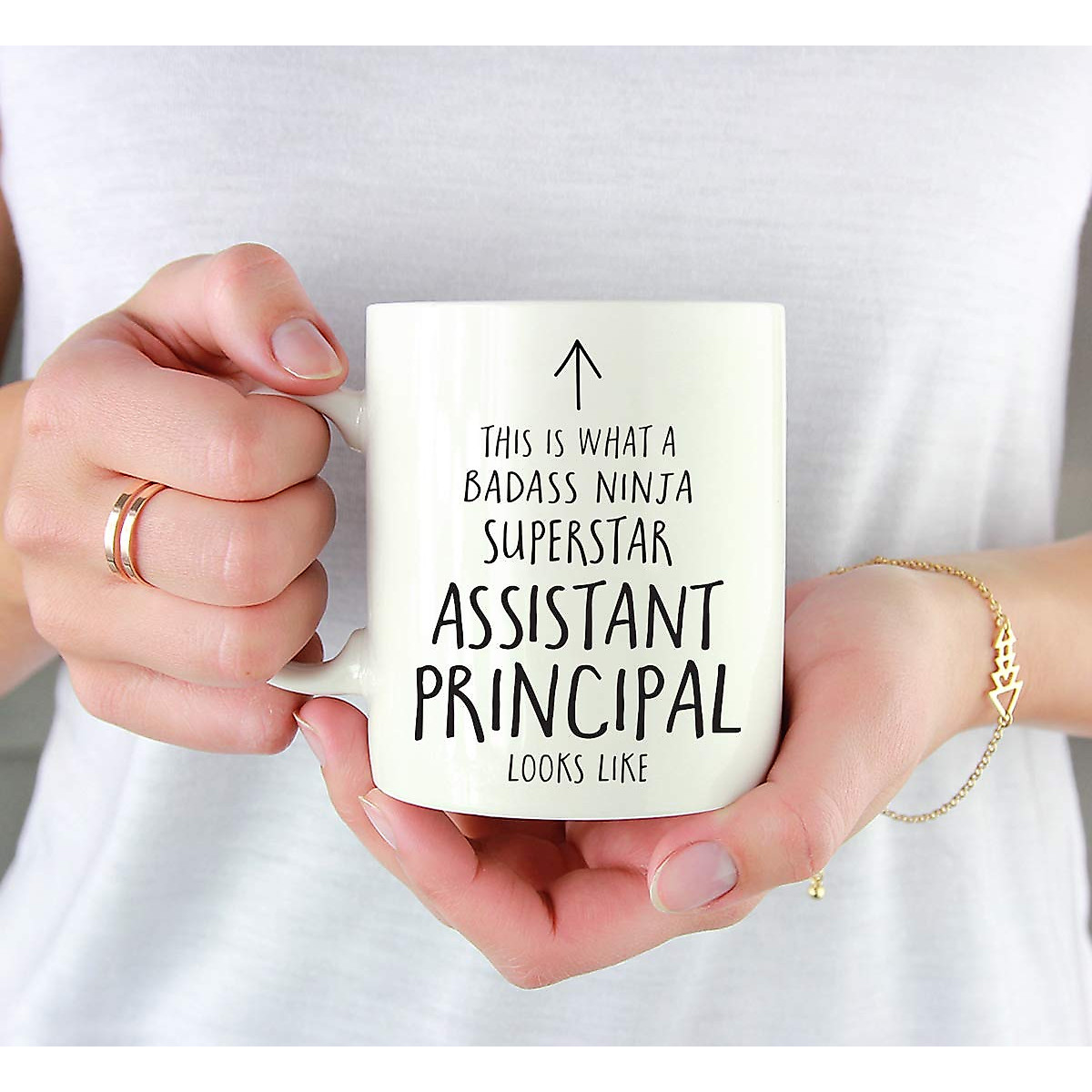 Andaz Press Funny 11oz. Ceramic Coffee Tea Mug Gift, This is What a Badass Ninja Superstar Assistant Principal Looks Like, 1-Pack, Birthday Christmas Gift Ideas