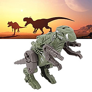 Transformed Dinosaur Robot, Improve Imagination Dinosaur Transformer Toy Safe 3 Shape Joint for Kids (Type B)