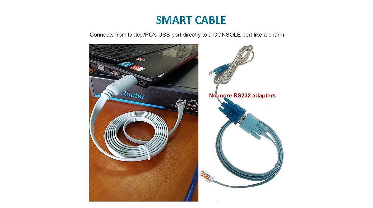 USB Console Cable - Essential Connection for Routers & Switches