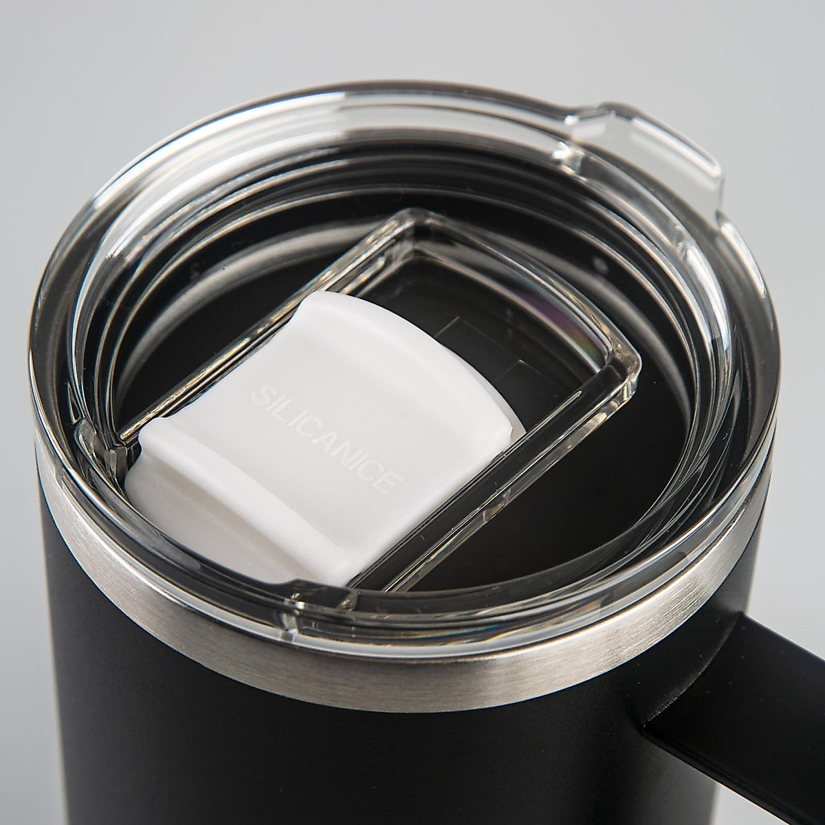 SILICANICE 24 oz stainless steel thermal coffee mug, double-layer insulation, easy to hold and clean, suitable for coffee, cola, protein powder, beer, car water cup