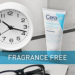CeraVe Foot Cream with Salicylic Acid | 3 oz | Foot Cream for Dry Cracked' | Fragrance Free