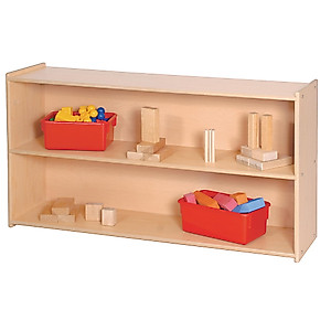 Children's Factory Angeles Value Line 2-Shelf Storage, ANG7173, Classroom Organization, Kids Toy Organizer, Playroom, Daycare & Preschool Book Shelves