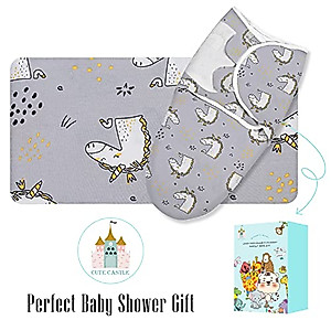 Cute Castle 3-Pack Baby Swaddle Sleep Sacks - Perfect Boxs - Newborn Swaddle Sack - Ergonomic Baby Swaddles Warp Blanket for Boys and Girls (Small 0-3 Months),Unicorn, Lion, Tiger