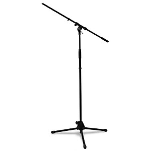 Mophead 66 Inch Professional Grade & Road-Ready Tripod Base Metal Microphone Stand with 33 Inch Telescoping Boom
