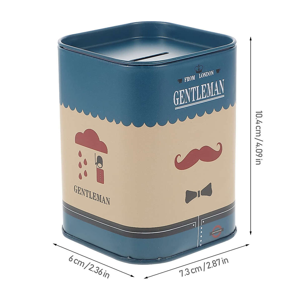 Beaupretty Razor Disposal Case Stainless Steel Safety Razor Disposer Razor Bank Storage Container for Safety Razor Storagement Blue