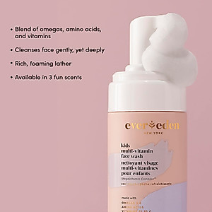 Evereden Kids Face Wash: Melon Juice, 3.4 fl oz. | Gentle Skin Care | Clean and Non-toxic Face Wash | Multi-Vitamin Kids Skin Care