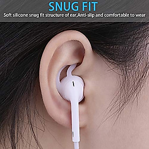 Lunies Earpods Covers Anti-Slip Silicone Soft Sport Earbud Tips for iPhone 6S/6 Plus/5S/5C/5 Earbuds Comfortable 4 Pairs Clear